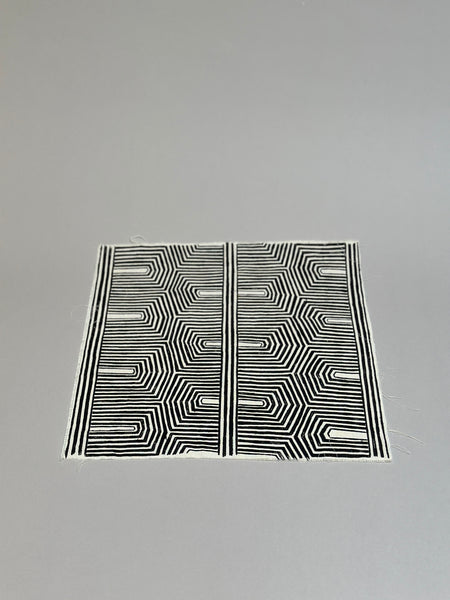 18" x 18" Jenipapo Graphism by Kayapo – Incausa